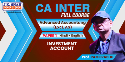 CA Inter, Paper 1 - Advanced Accounting - Investment Account - Prof ...