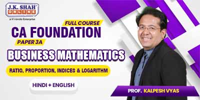 CA Foundation, Paper 3A - BM - Ratio, Proportion, Indices and Logarithm - Prof. Kalpesh Vyas ...
