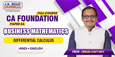 CA Foundation, Paper 3A - BM - Differential Calculus - Prof. Hemal ...