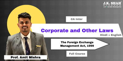 CA Inter, Paper 2B Other Laws - The Foreign Exchange Management Act ...