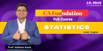 CA Foundation, Paper 3C - Statistics - Prof. Vaibhav Karia | JK Shah Online